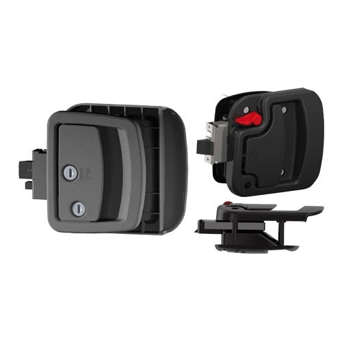 Buy Fastec LEO-BLK Door Lock Leonardo Black *Leo-Rlv — RV Part Shop CA