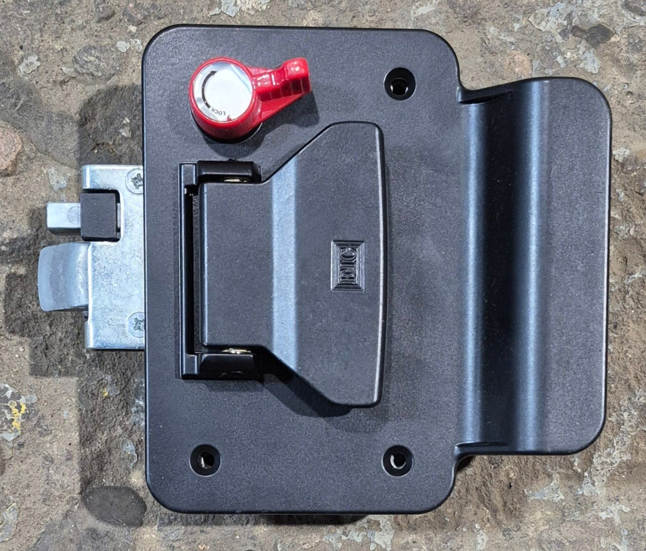 FIC Tall Trailer Door Lock, Black — RV Part Shop CA