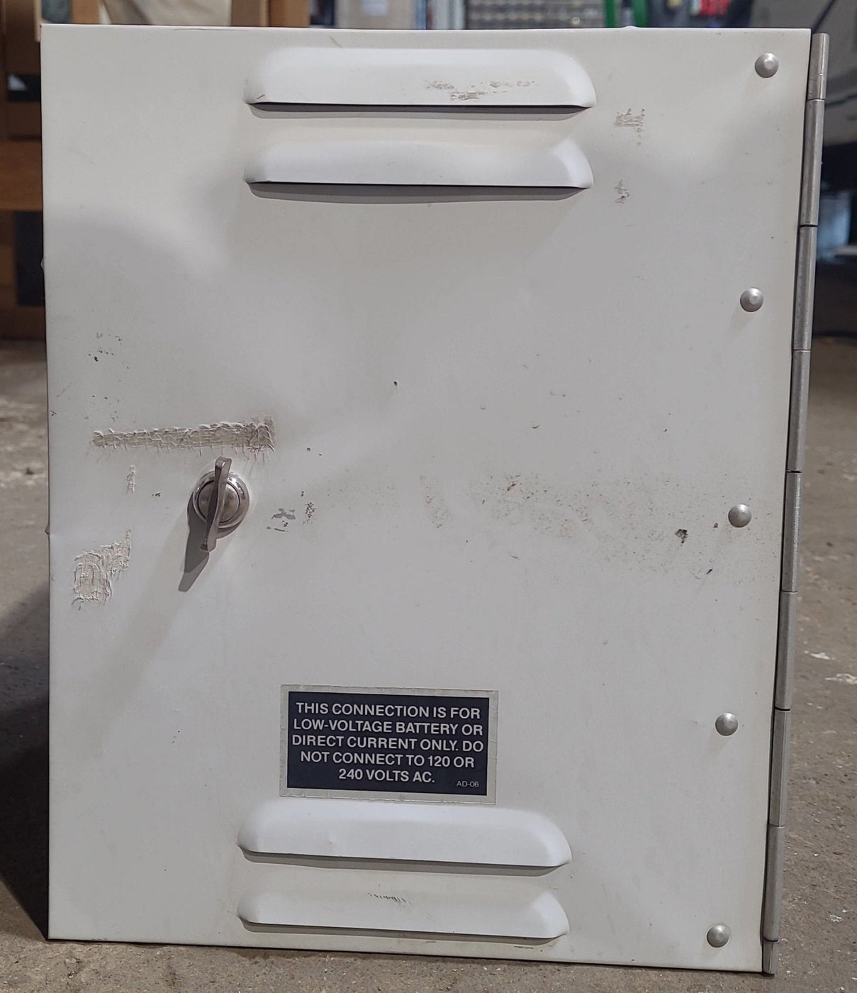 Used Battery Compartment Box With Slide Out Tray — RV Part Shop CA