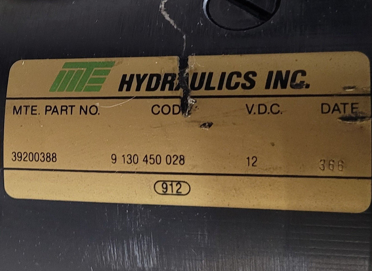 Used Dewald RV Slide Out Hydraulic Pump/Motor/Tank Assembly — RV Part ...