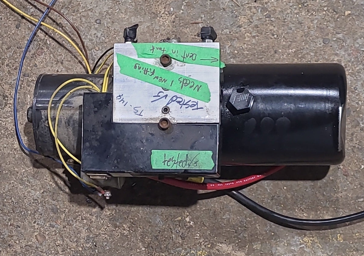 Used Dewald RV Slide Out Hydraulic Pump/Motor/Tank Assembly — RV Part ...