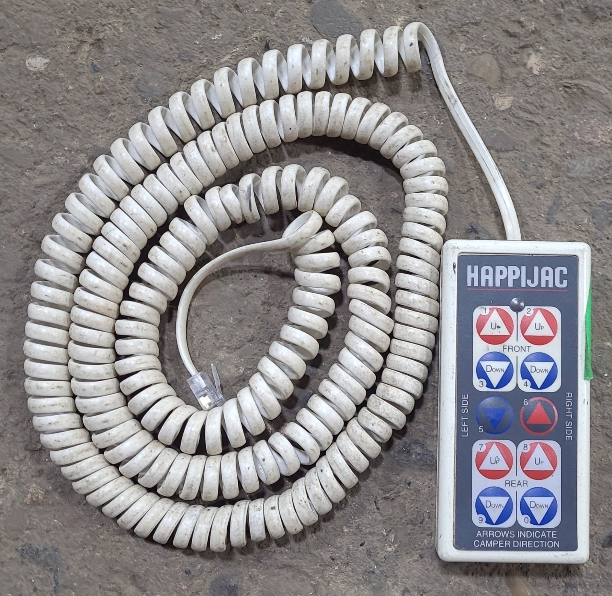 Used HAPPIJAC Camper Jack Remote Control Unit - TEN BUTTON (WIRED) — RV ...