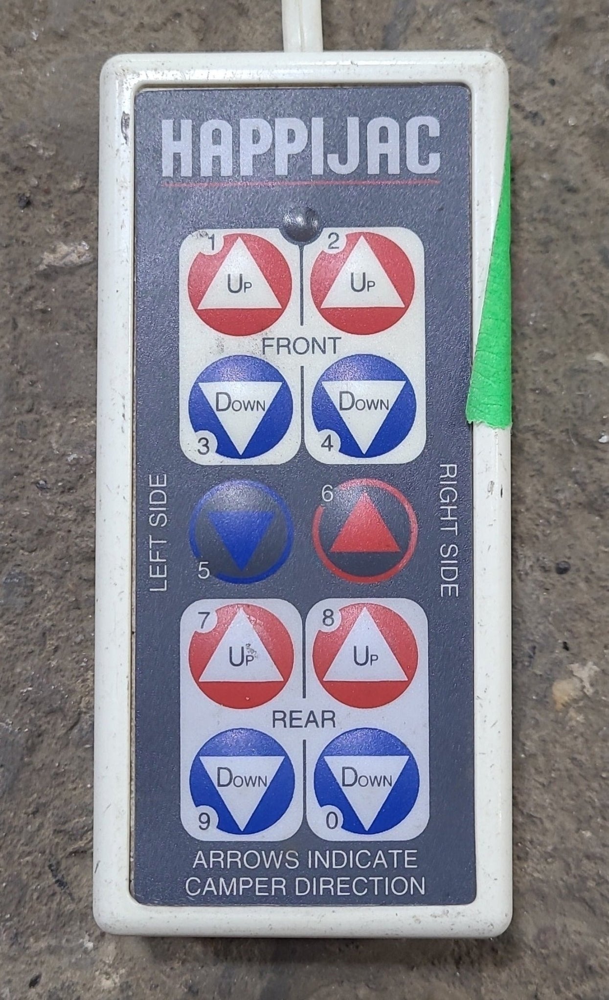 Used HAPPIJAC Camper Jack Remote Control Unit - TEN BUTTON (WIRED) — RV ...