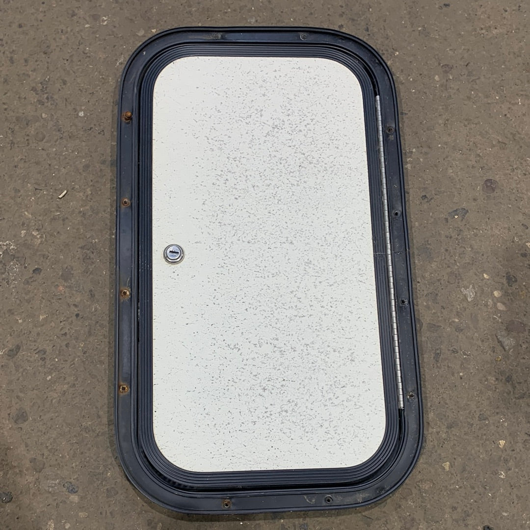 Used RV Radius Cargo / compartment Door 19 3/4 x 10 3/4 x 1/2" D — RV ...
