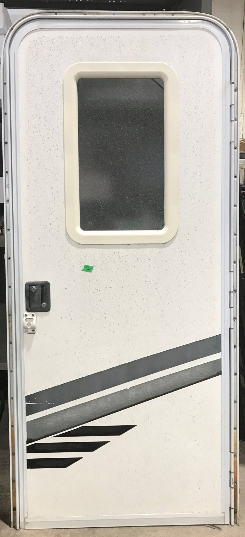 Used RV Radius Corner Entry Door 29 1/2" W x 70" H — RV Part Shop CA